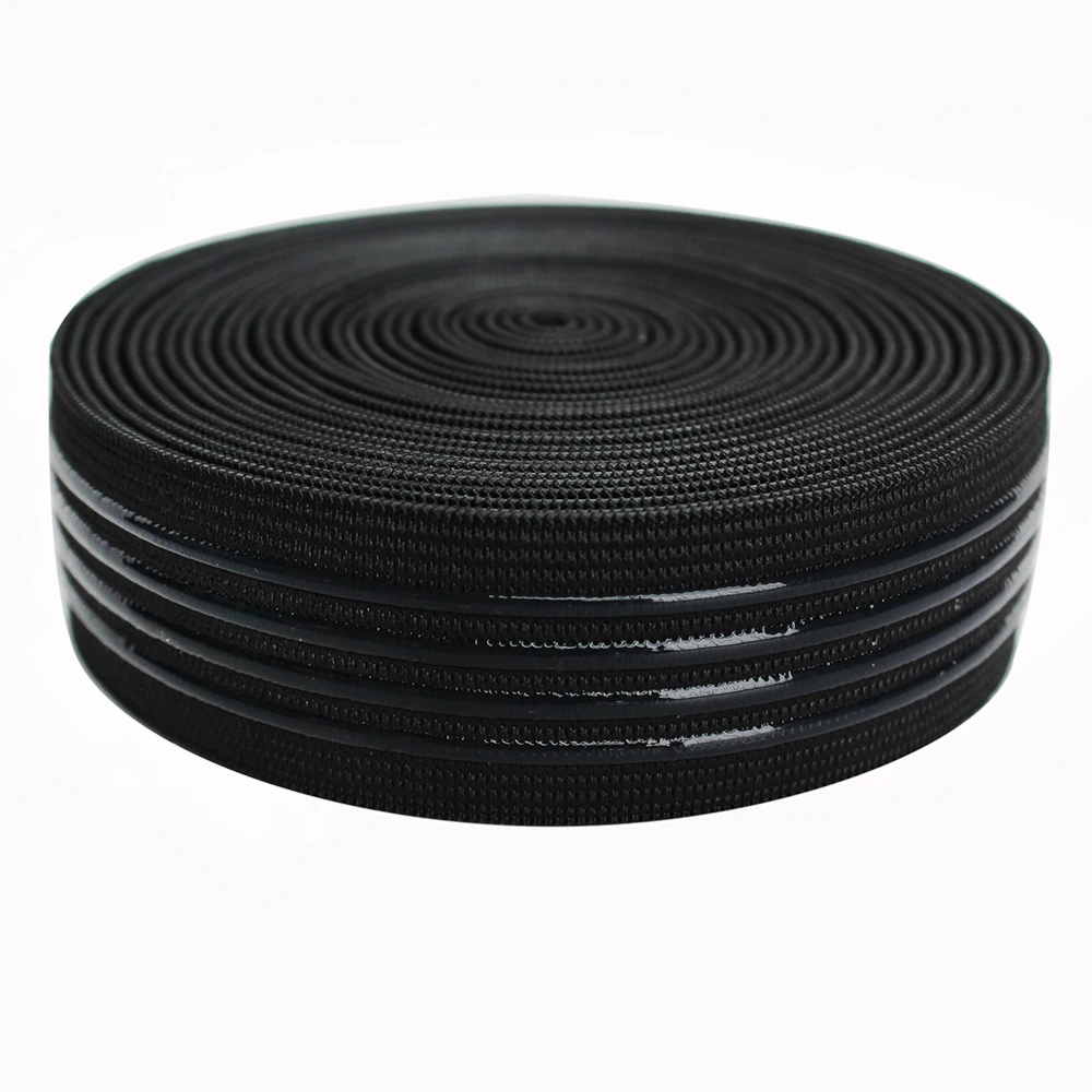 30 Mm & 25mm Silicone Backed Gripper Elastic Webbing Elastic Tape ...