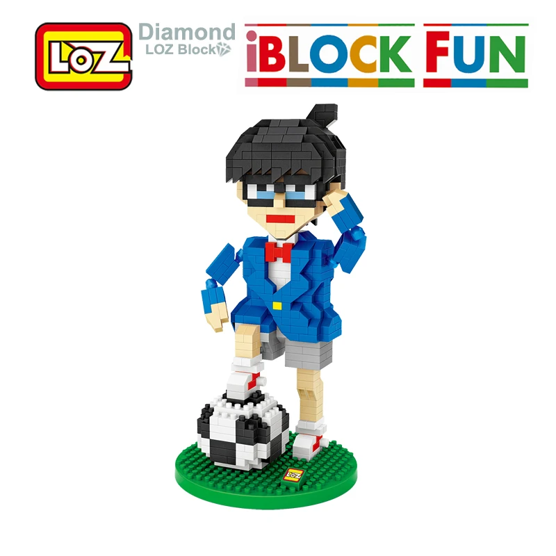 LOZ Detective Conan Football Action Figure Toy Building Blocks For ...