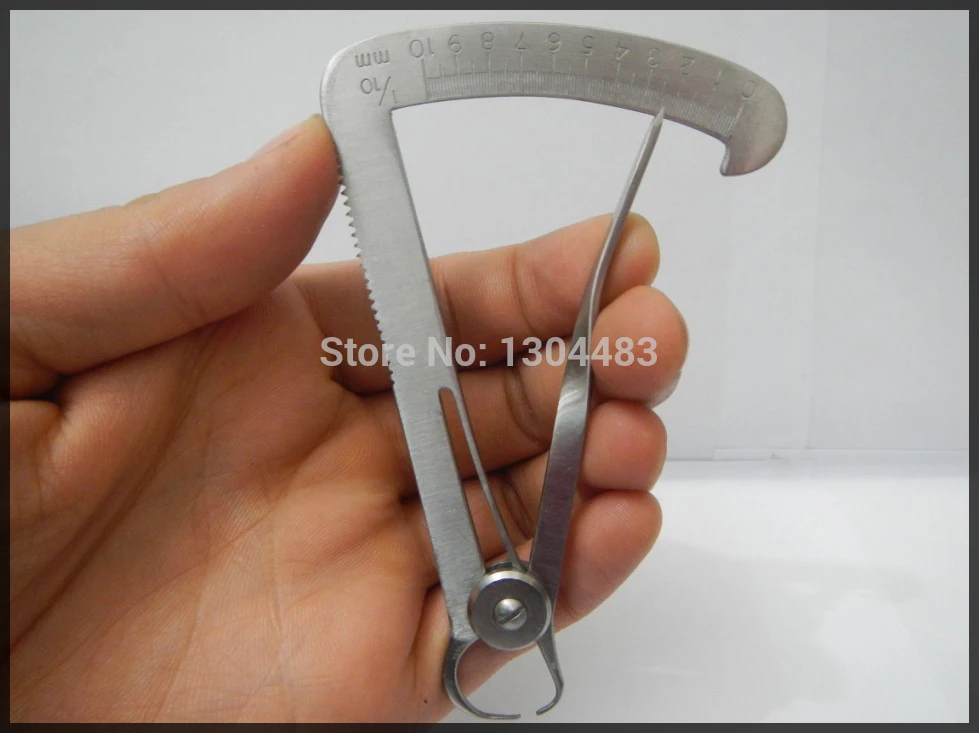 Dental Ruler Metal Type Stainless Steel Crown Gauge Caliper Dental ...