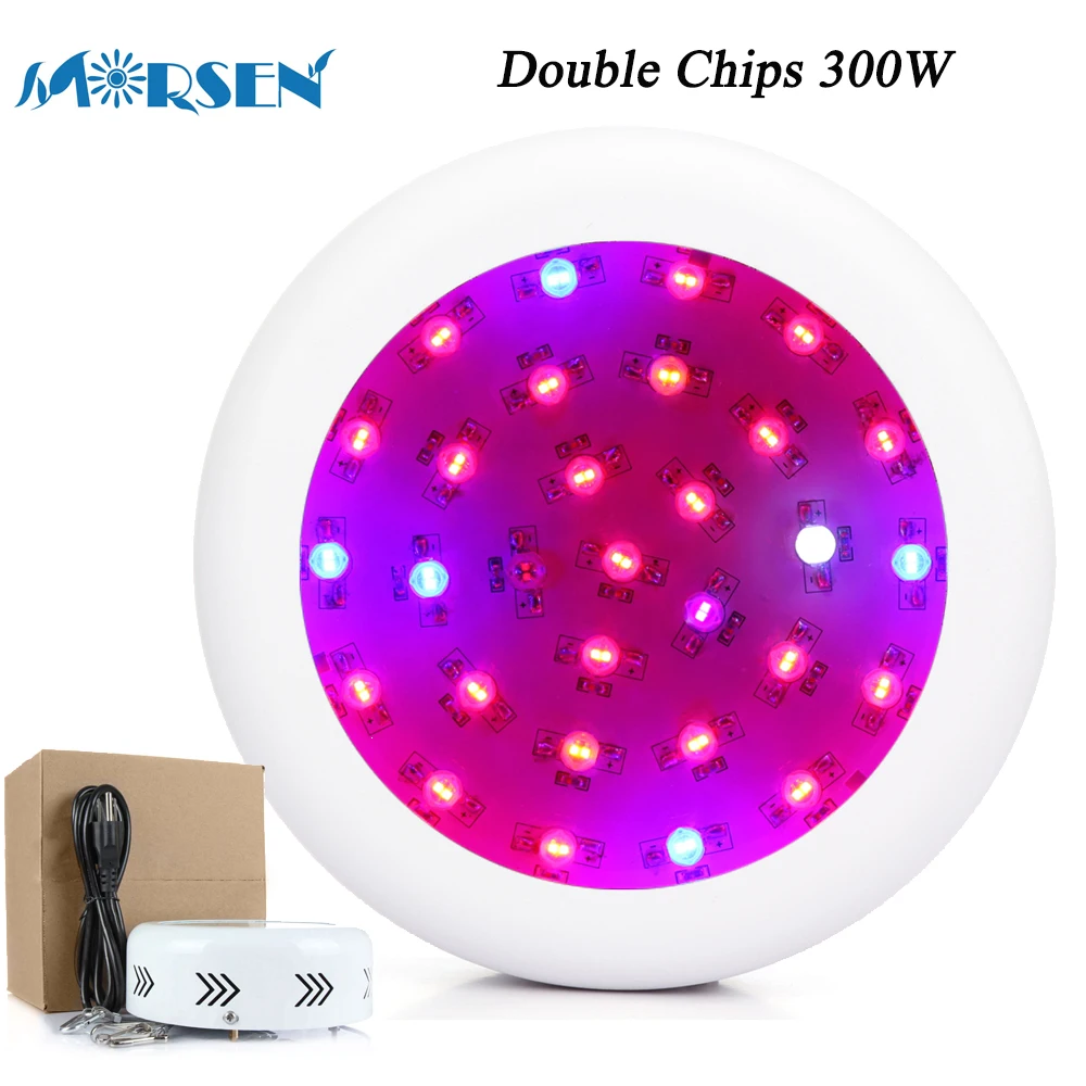 4pcs Full Spectrum LED Grow Light UFO 300W Plant Panel Lamp Bulb ...