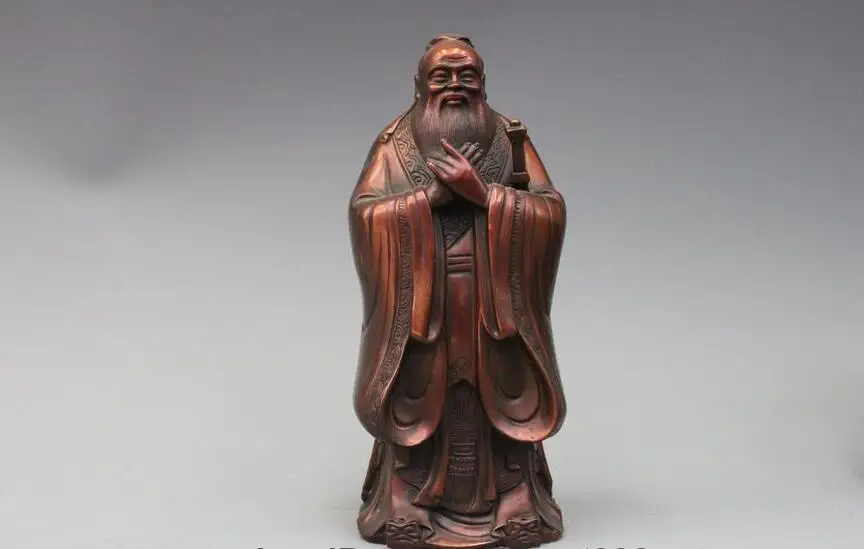 Chinese Famous History Bronze Thinker and educator Confucius Kong Zi ...