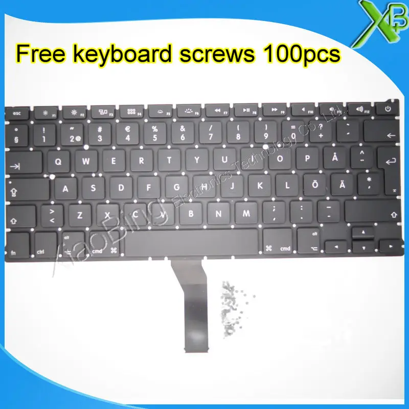 5PCS Brand New SE Swedish Sweden keyboard+100pcs keyboard screws For ...