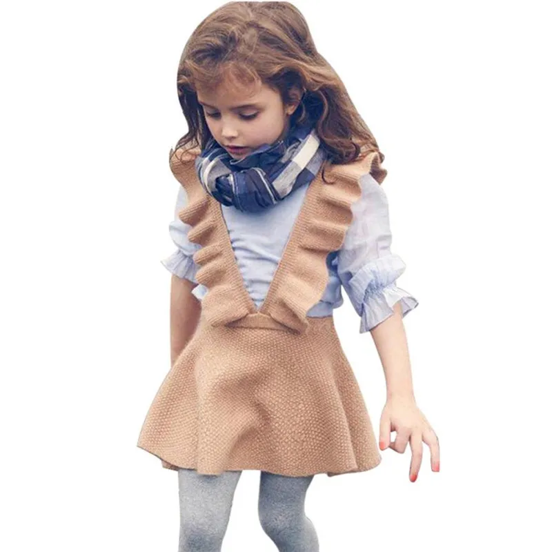 Knitted Cute Baby Girls Dress Toddler Girl Knit Dress Handmade Sweater ...