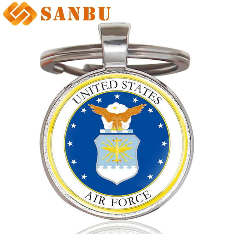 New Fashion United States Air Force Alloy Key Chains Charm Men Women ...