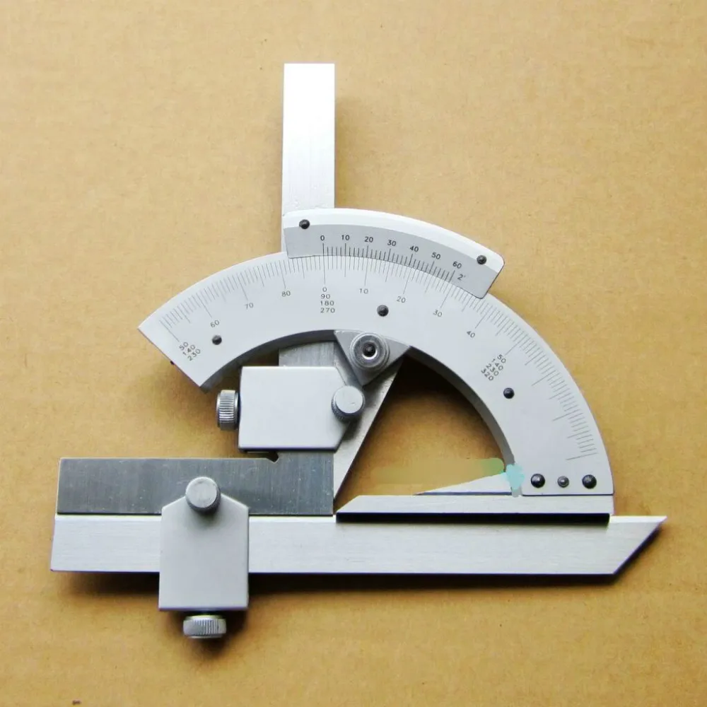 Universal Bevel Protractor Angular Dial Length 150mm 320 Degree On