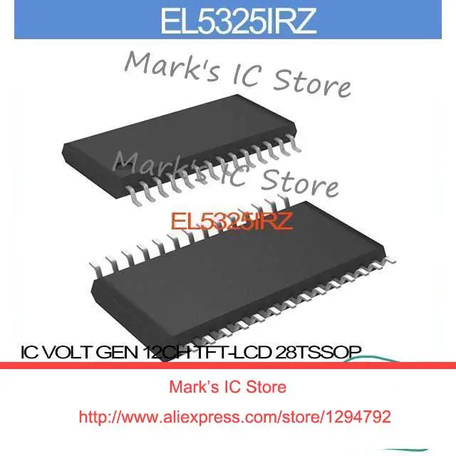 EL5325IRZ IC VOLT GEN 12CH TFT LCD 28TSSOP EL5325IR 5325 EL5325 5325I ...