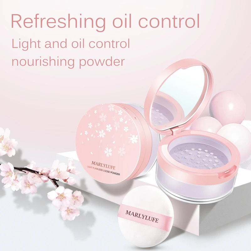 Kan Makeup Translucent Matte Banana Face Powder Natural Oil-control ...