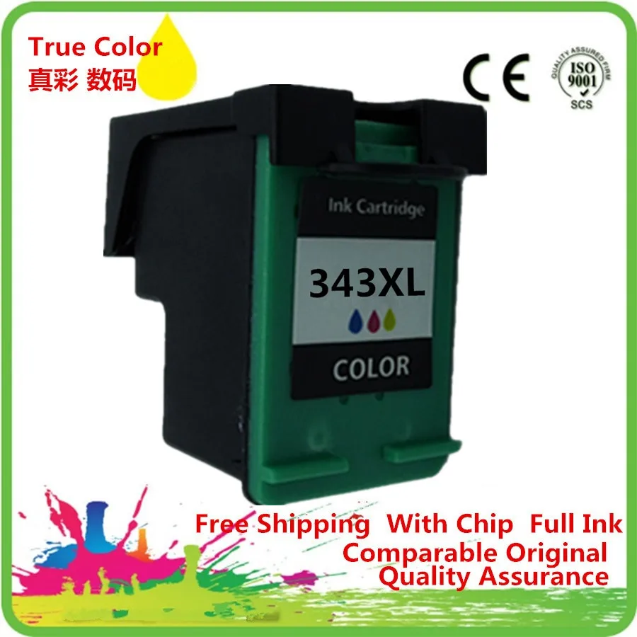 Ink Cartridges Remanufactured For 343 XL HP343 PSC 1500 1510 1600 1610 ...