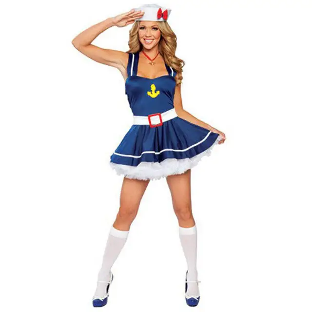 Buy Sweetheart Sailor Costume Adult Navy Fancy Dress