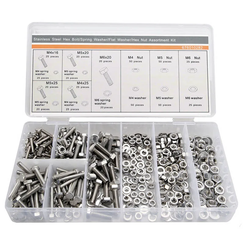 475pc Hardware Stainless Steel Metric Nut And Bolt Kitassortmentset In Nut And Bolt Sets From Home