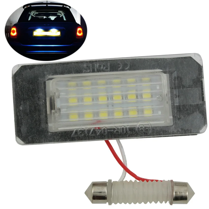 2pcs Car LED License Plate Light Registration Number Light For MINI ...