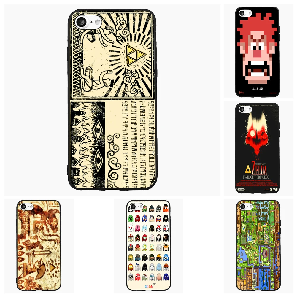 Zelda 8 bit Cell Phone Case For iPhone 5 6 7 s Plus For Samsung Galaxy ...