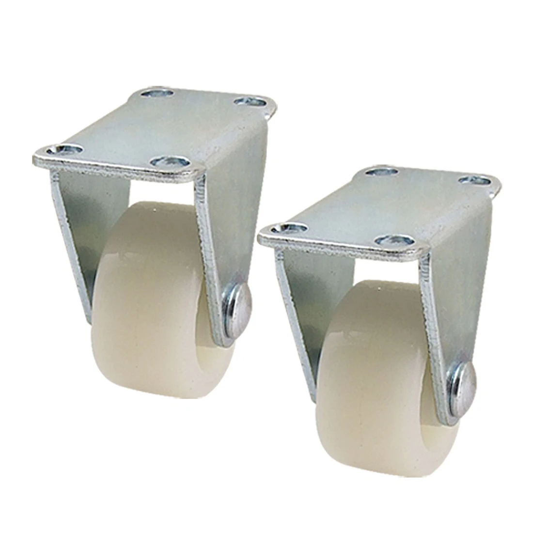 2016 New 2 Pcs 25mm Diameter Wheel Fixed Type Flat Plate Rigid Roller ...