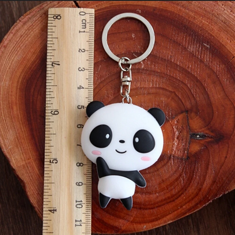 Discount Cute Cartoon Panda Keychain Keyring Bag Pendant Silicone ...