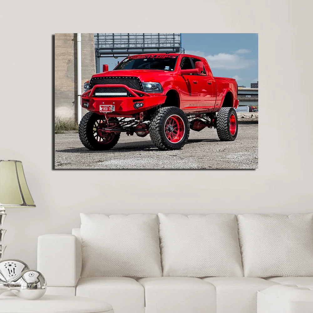 Lifted Dodge Truck Drawings
