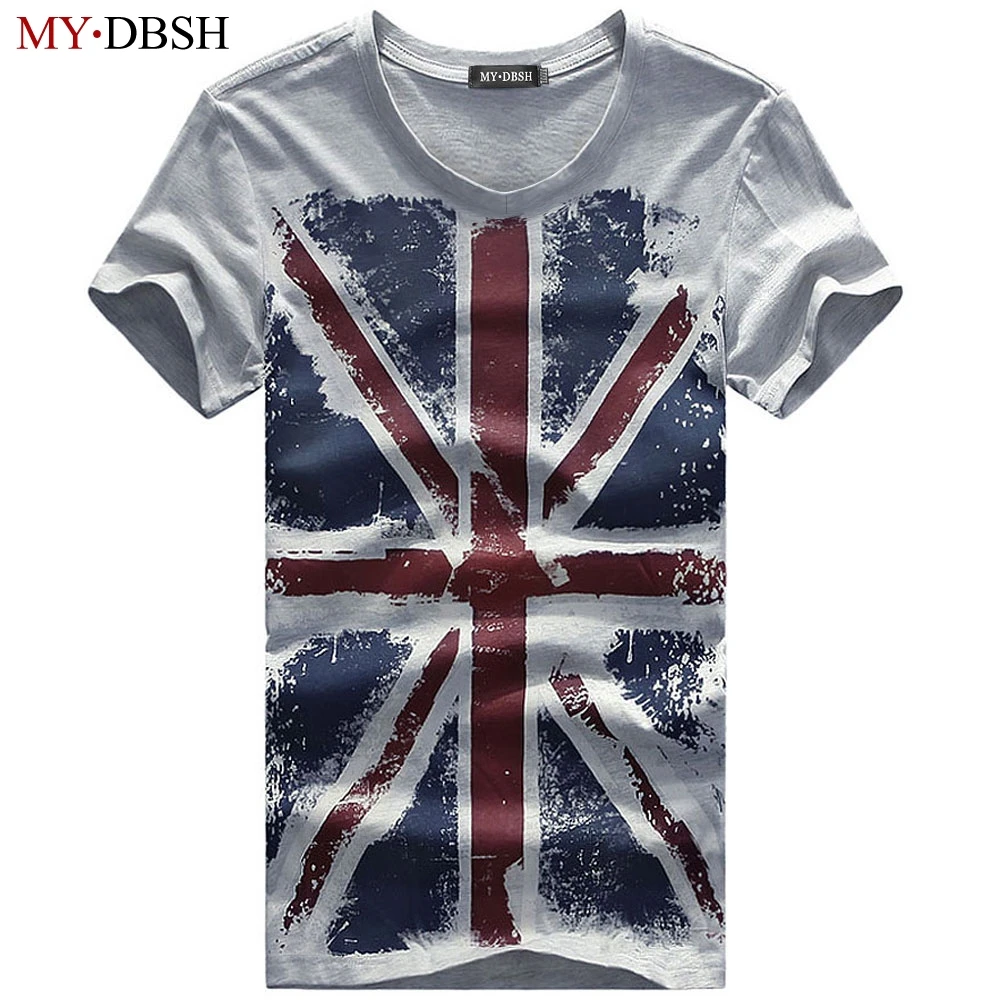 2021-Fashion-Summer-British-Flag-Printed-t-shirt-Men-s-V-neck-t-shirts ...