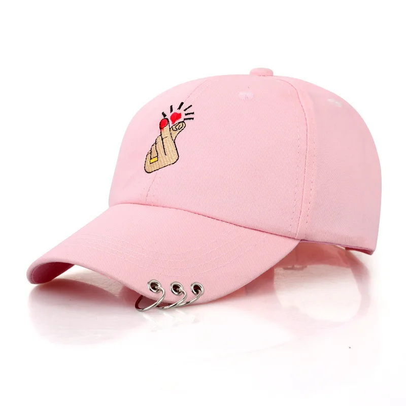 Aliexpress.com : Buy Baseball Cap Embroidery Rings Love Gestures Finger ...