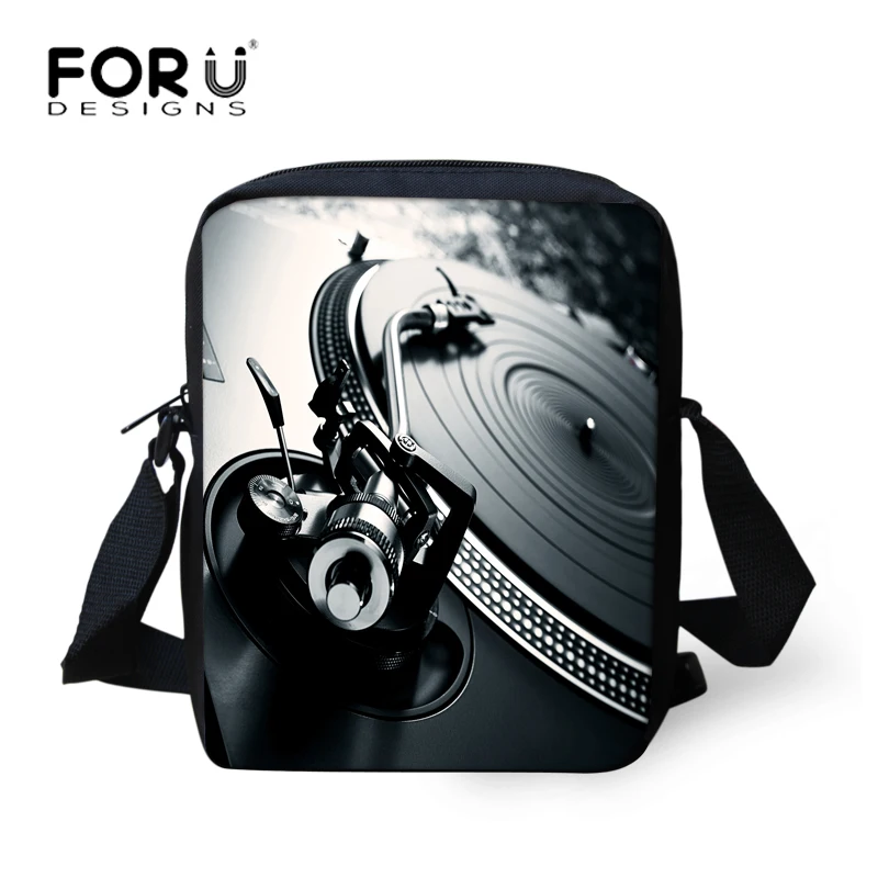FORUDESIGNS DJ Music Messenger Bags for Men, Record Player Male ...