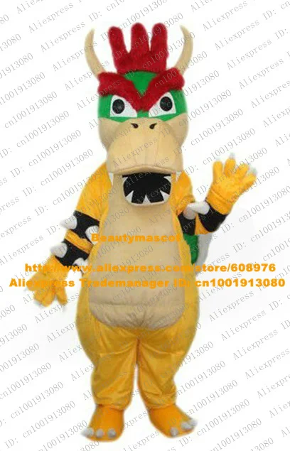 Cool Yellow Bowser Dragon Turtle Mascot Costume Mascotte Super Mario ...