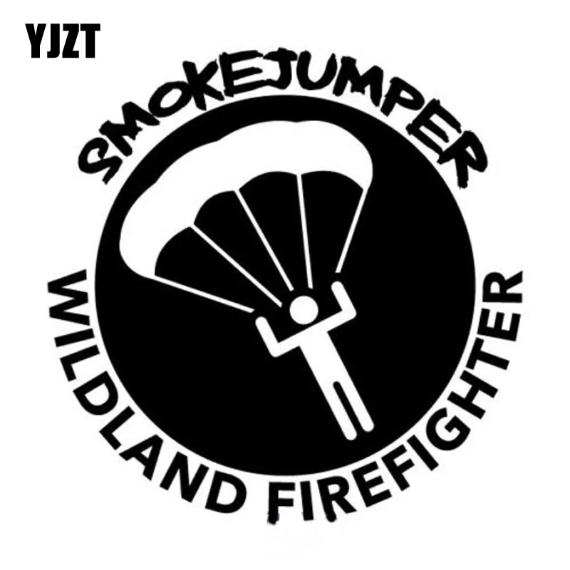 YJZT 14X14CM SMOKEJUMPER WILDLAND FIRE FIGHTER Vinyl Decal FOREST ...