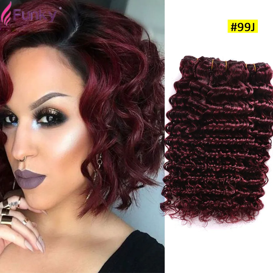 2017 99J Brazilian Virgin Hair 99J Color Weave Red Burgundy 99j 3bundle 2017 99J Brazilian Virgin Hair 99J Color Weave Red Burgundy 99j 3bundle