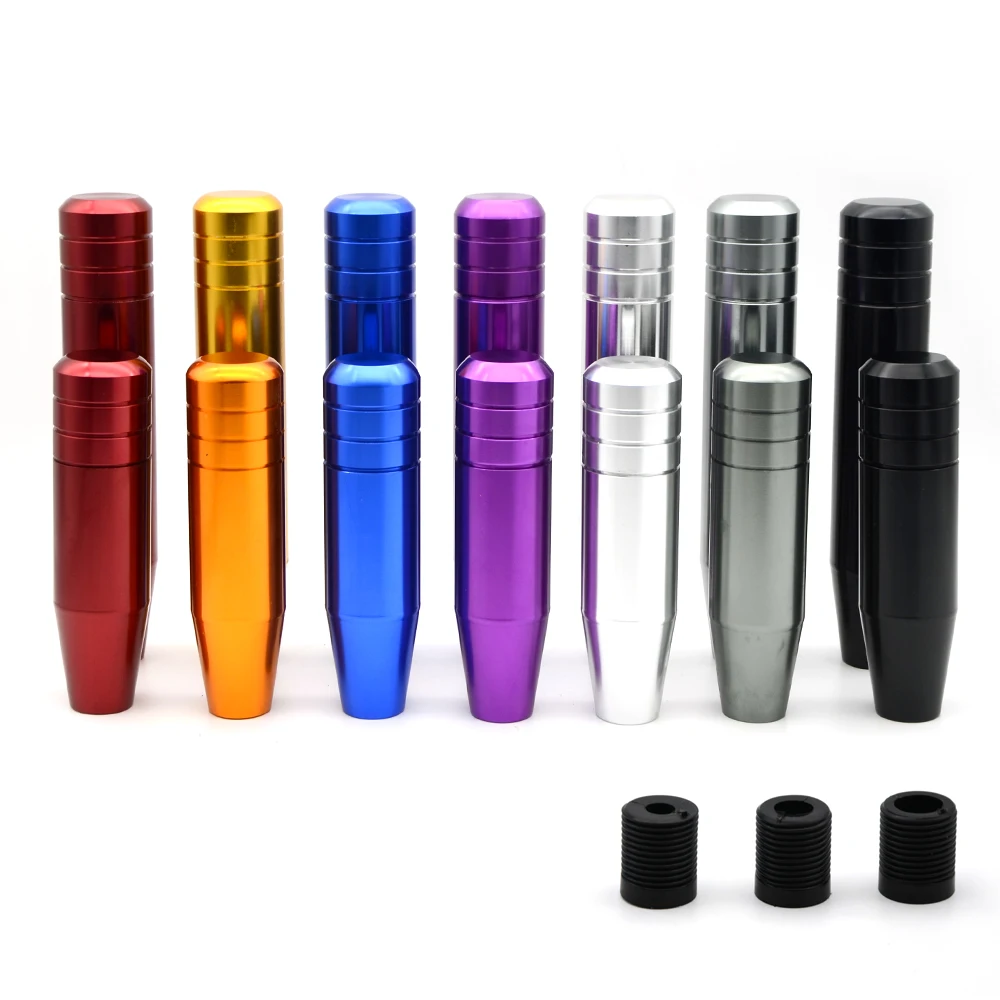 Universal 13cm 18cm Length Manual Car Gear Shift Knob Aluminium Alloy
