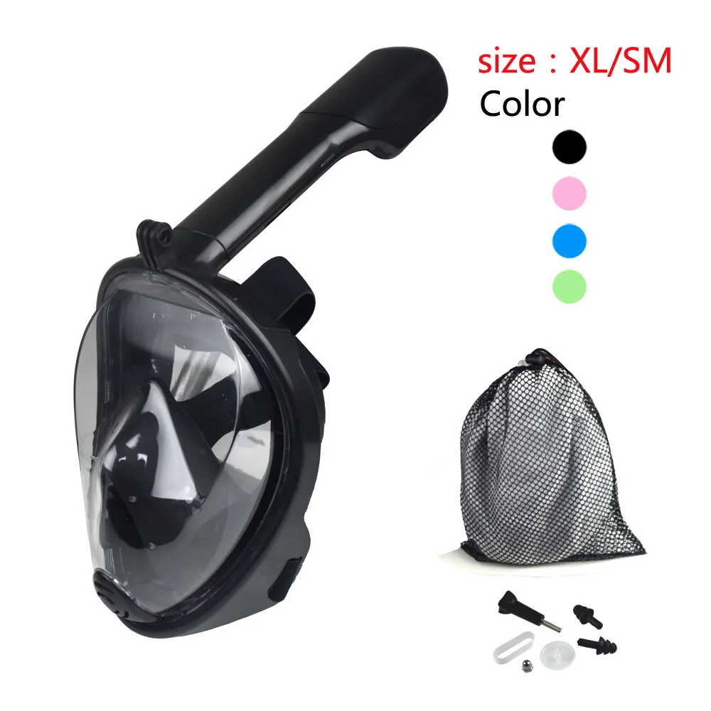 On Sale Full Face Snorkeling Mask Set Diving Underwater Swimming ...