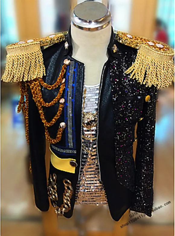 High quality Nightclub singer performance Jacket slim design costume ...