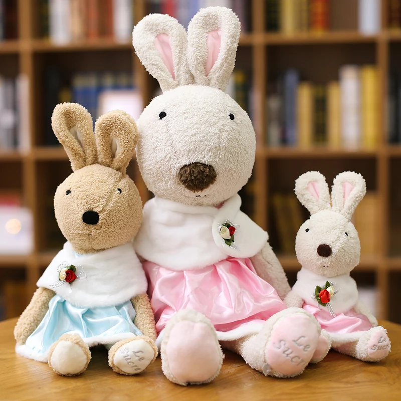 Lovely Rabbit Plush Dolls Bunny Dressing Rabbits Stuffed Animals Soft ...