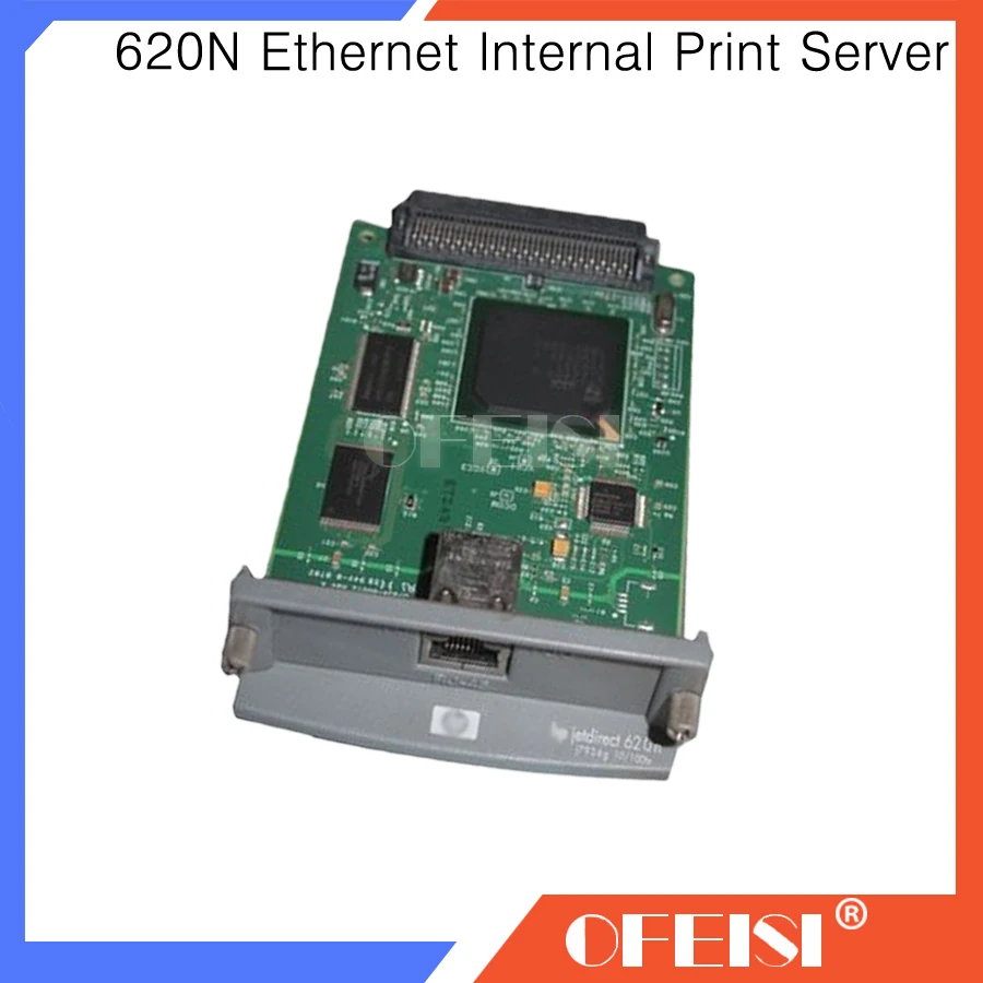 95 % 새 고유 JetDirect 620N J7934A J7964G 이더넷 내장형 인쇄 서버 네트워크 카드 레이저젯 ...
