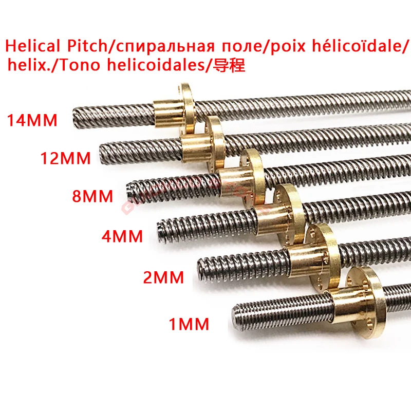 10MM 304 stainless steel screw rod 3D printing carving guide rail ...