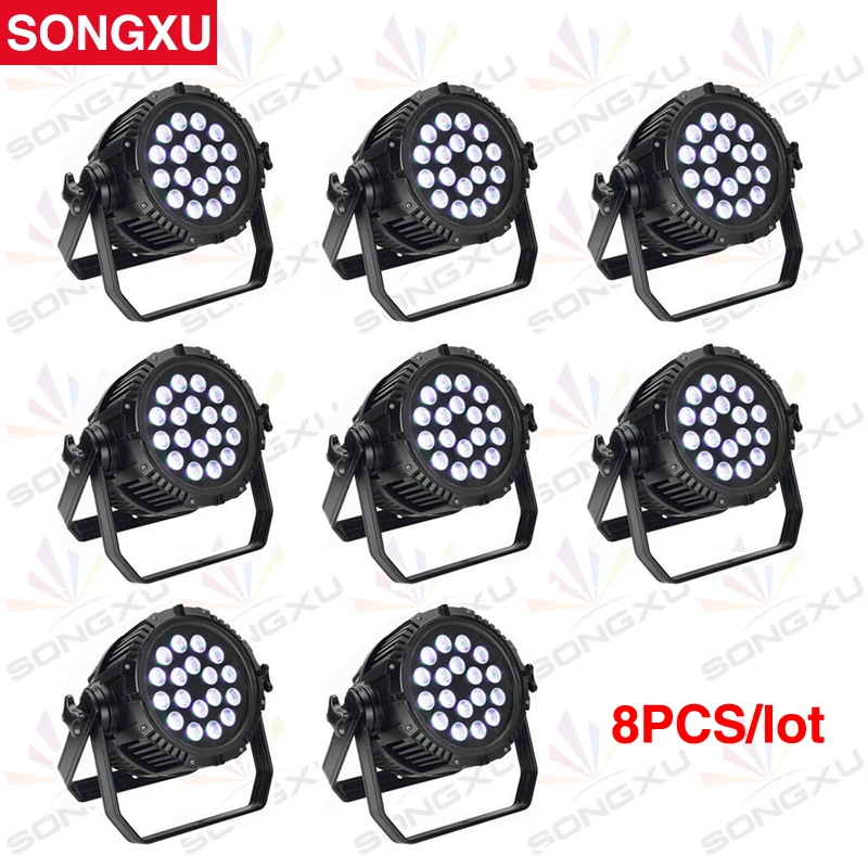 SONGXU luz Par LED RGBW 4 en 1 IP65, 18x10W, impermeable, para ...