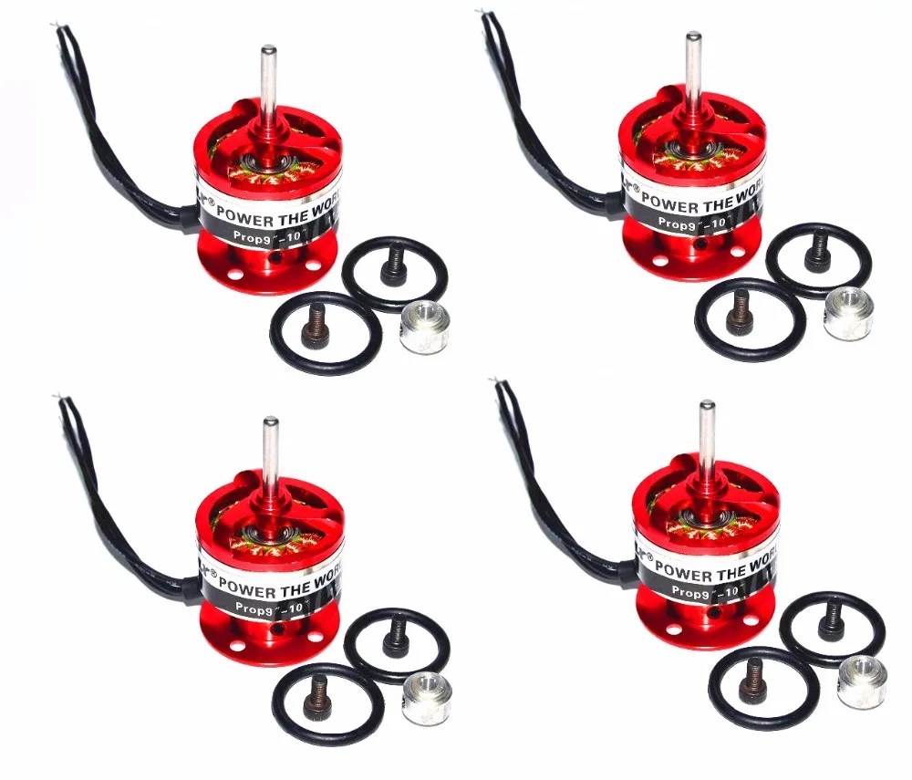 4Pcs CF2822 1200KV Brushless Motor w/Prop Saver for RC Airplane Multicopter