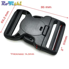 Plastic Dual Adjustable & Security Double Lock Buckle for Tactical ...