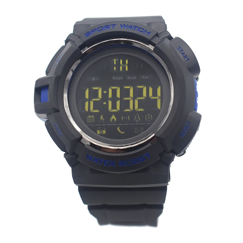 blue waterproof wrist digital watches for men digitais watch running ...