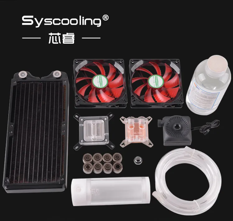 Syscooling New Design Flexible Tube Cooling Kits No.6 Intel CPU Copper ...