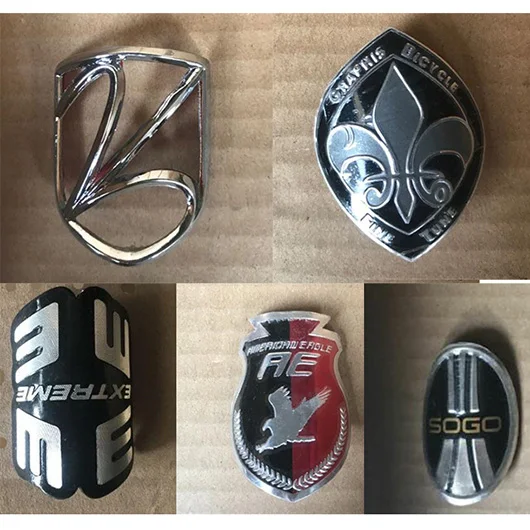 Alloy Head Badge Decals Stickers, BMX Bicycle, MTB Frame, Fixed Gear ...