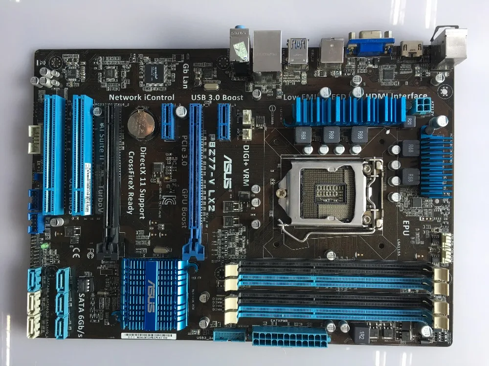 Carte mère d'origine ASUS P8Z77 V LX2 LGA 1155 DDR3 32GB i3 i5 22/32nm CPU USB3.0 32GB SATA3 VGA ...