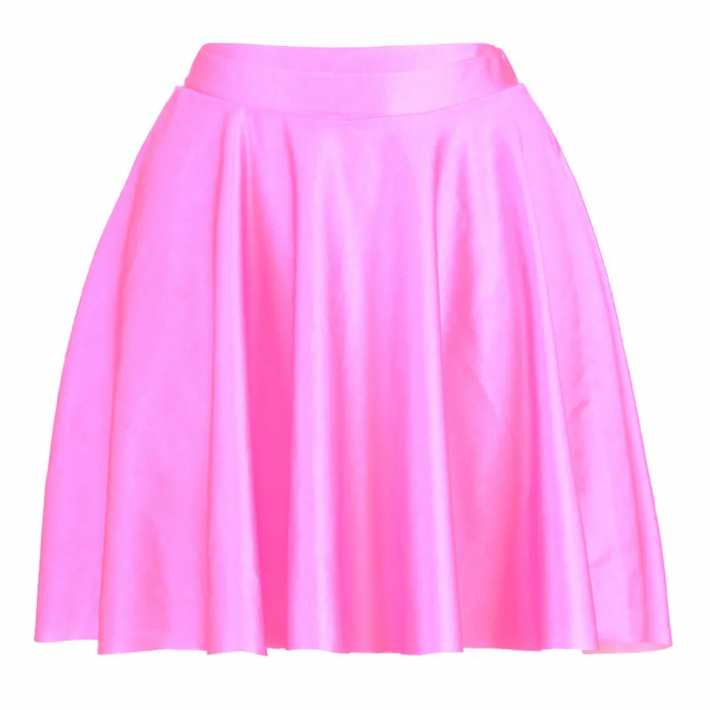 Buy 1058 Summer Women Plus Size Pleated Mini Skater