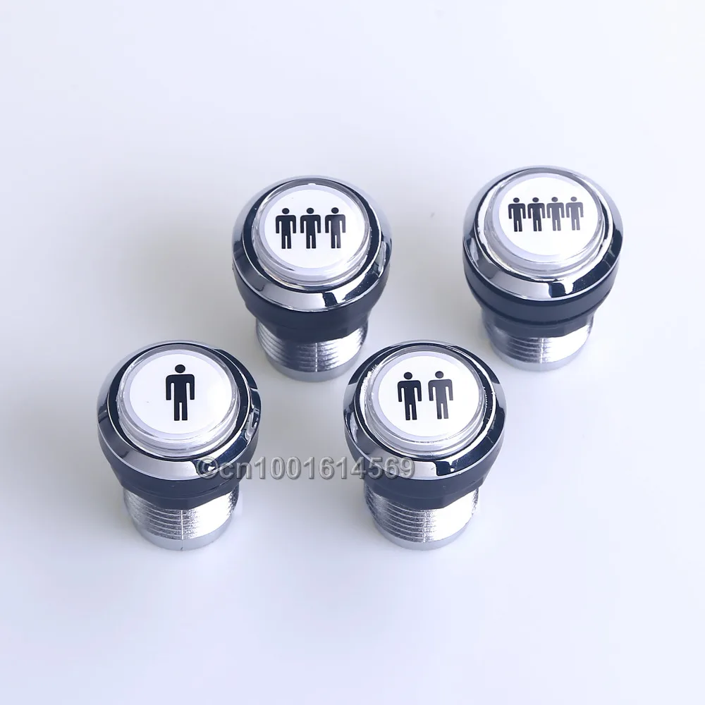 Easyget Arcade Start Player Button Kit DIY Parts 1P 2P 3P 4P Players ...