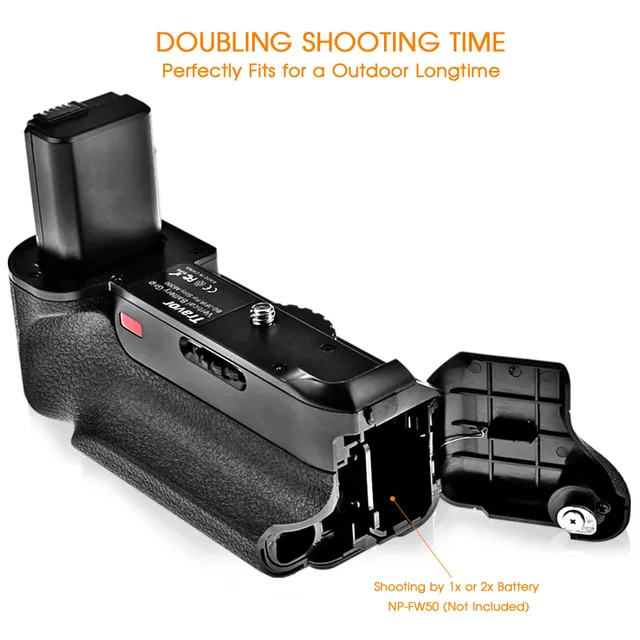 Vertical battery grip for Sony A6000