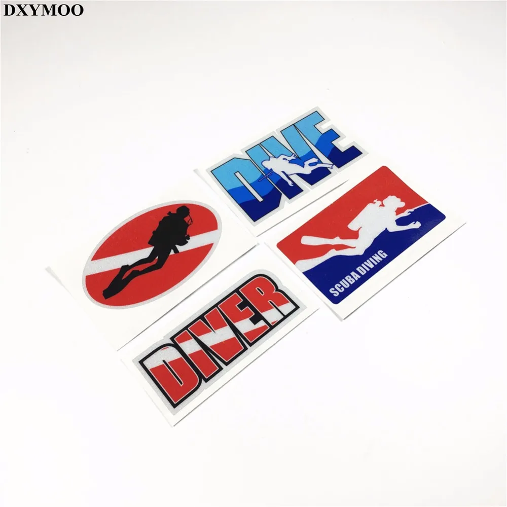 Scube Diving Car Sticker Outdoor Sports Diver Auto Exterior Accessories ...