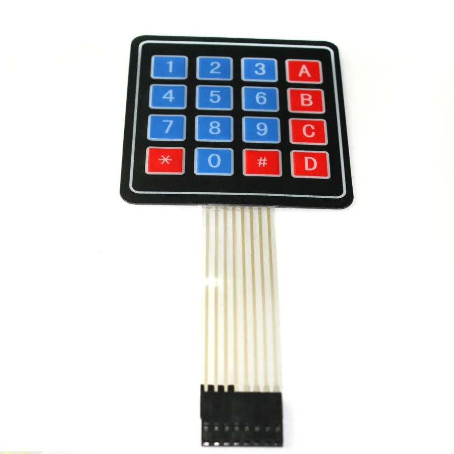16 Key 4 X 4 Membrane Switch Keypad 4x4 4 4 Matrix Array Matrix Smart Car Keyboard For Arduino