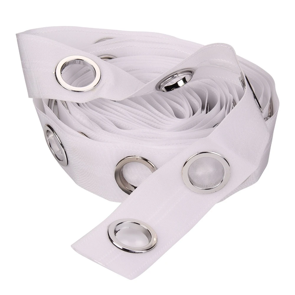 14M Eyelet Curtain Tape Curtain Heading Grommet Top Tape Transparent ...