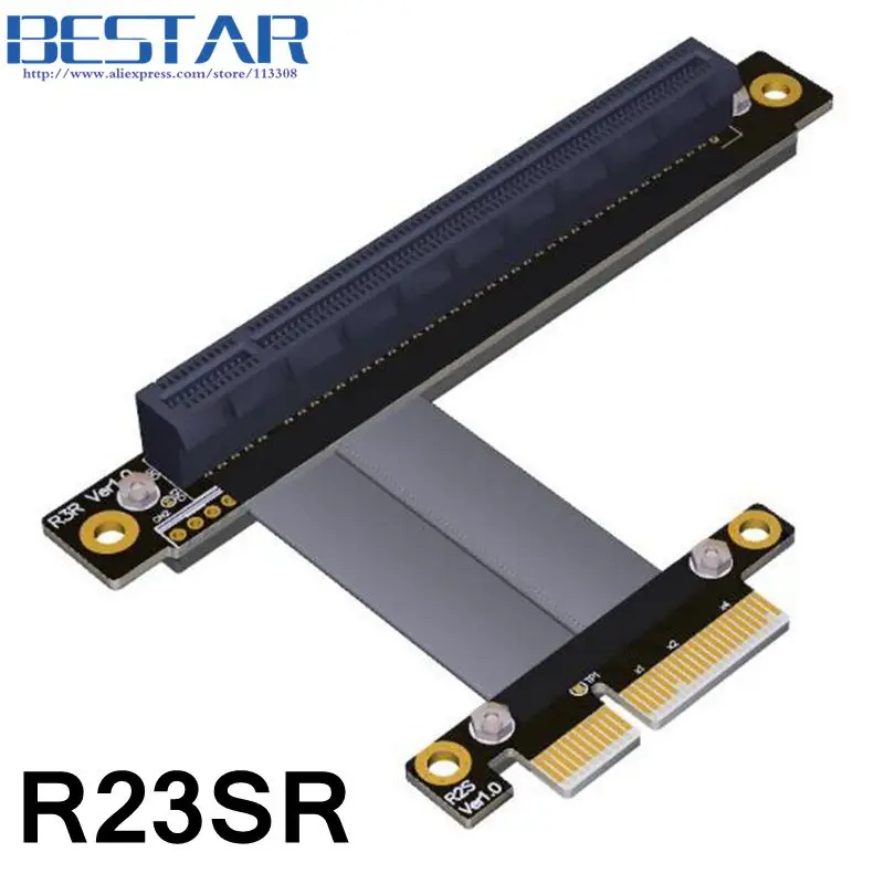Riser PCI E 4x male to PCIe 16x female PCI Express graphics card ...