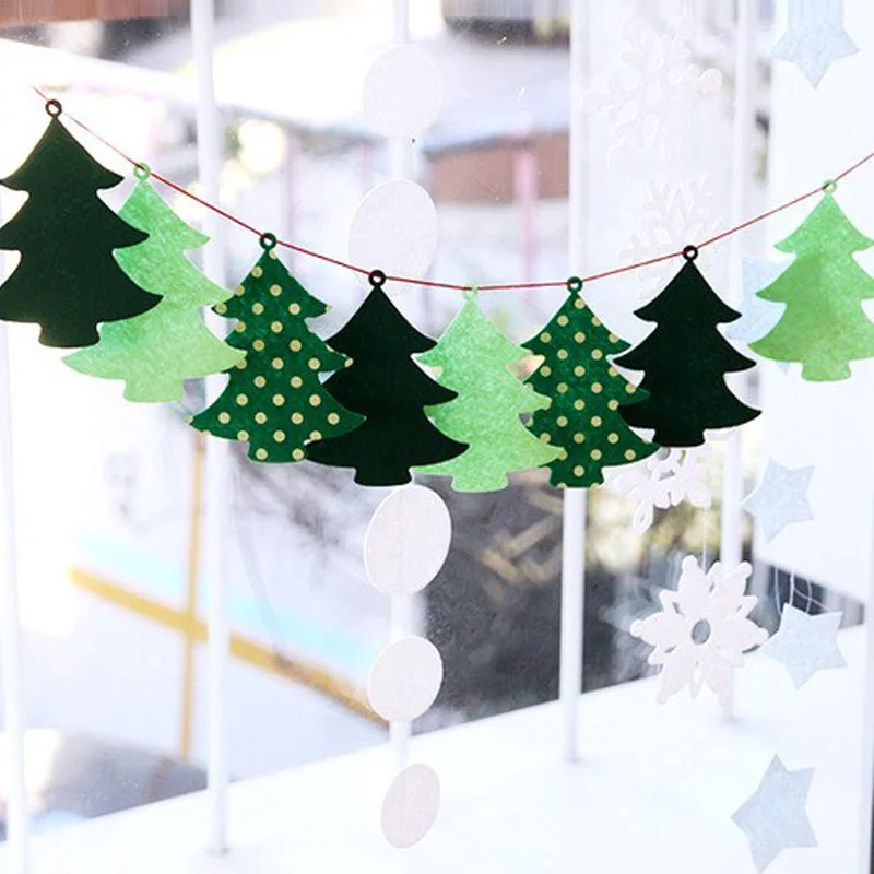 9 플래그 10x8 센치메터 크리스마스 트리 문자열 배너 깃발 천 플래그 창 야외 홈 파티 장식 화환 문자열 플래그 장식decoration Garland