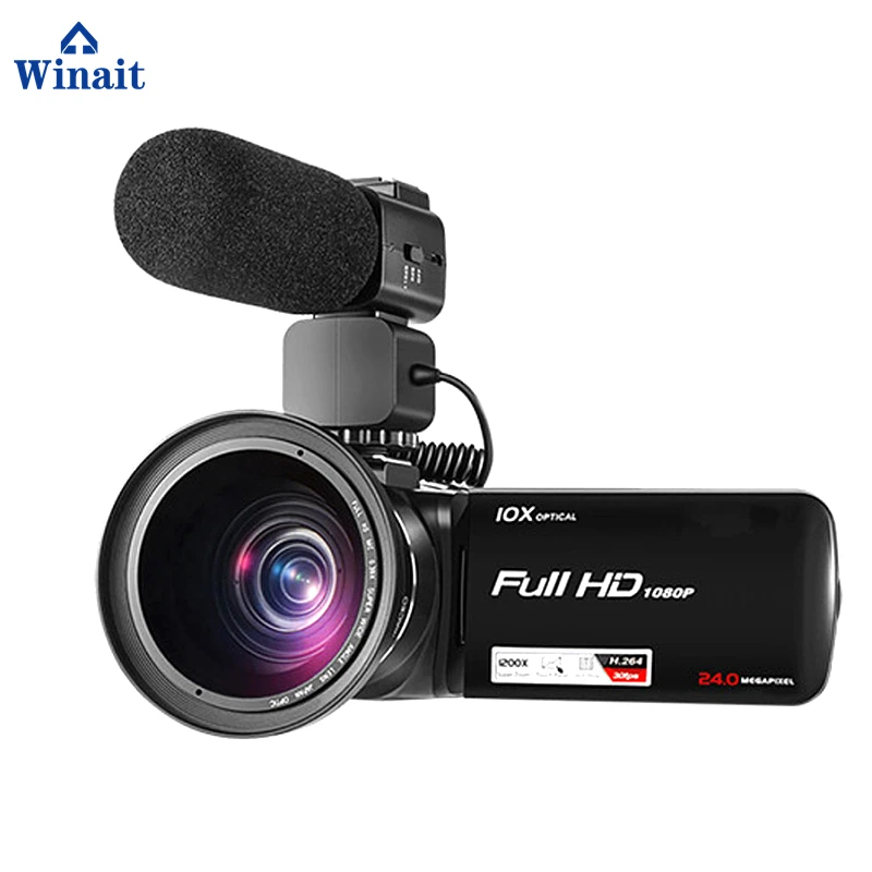 Winait Super HD 1080P Digital Video Camera, 120x Digital Zoom 10X ...