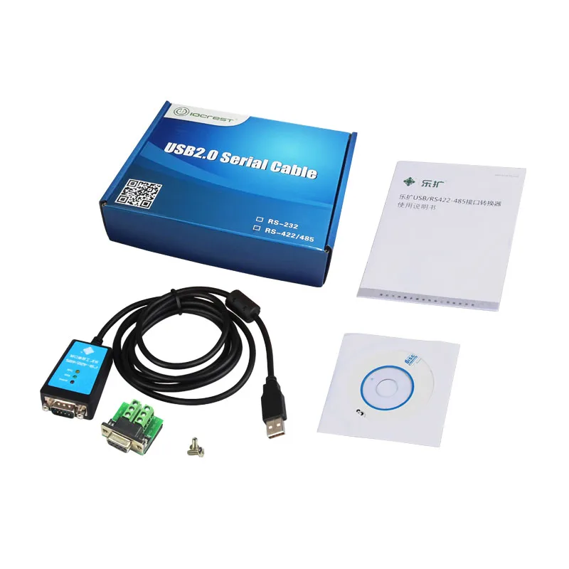 IOCrest USB 2.0 to RS422 RS485 Converter Adapter Serial Cable FTDI Chipset line length 1.8M ...