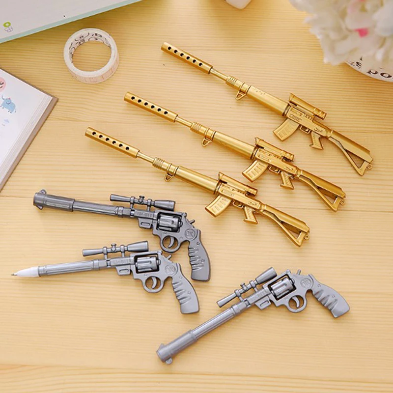 Aliexpress.com : Buy 2Pcs Creative Gun Pens Stationery Pen Student ...