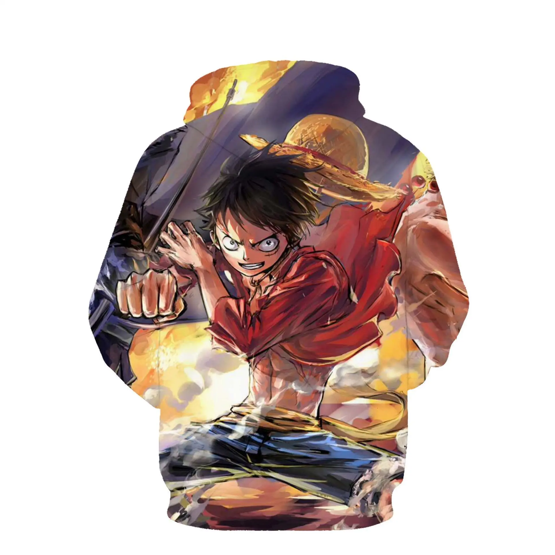 Anime One Piece Ace Sabo 3D Hoodie - AllCosplay.com
